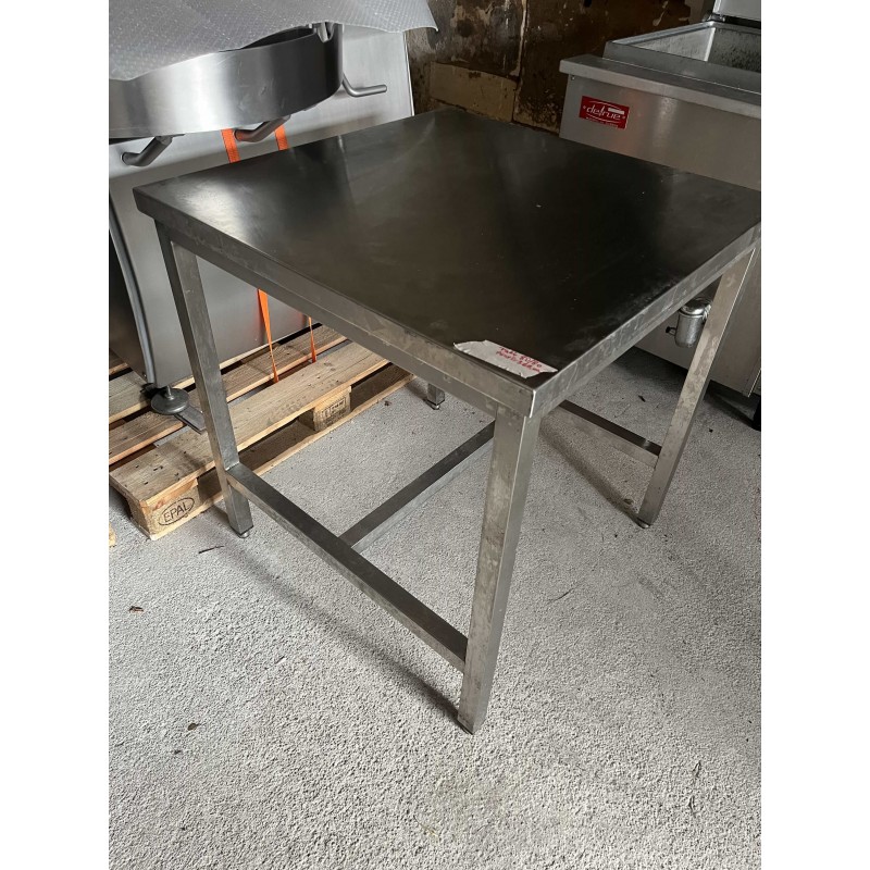 TABLE INOX 80 x 80 cm (occasion)
