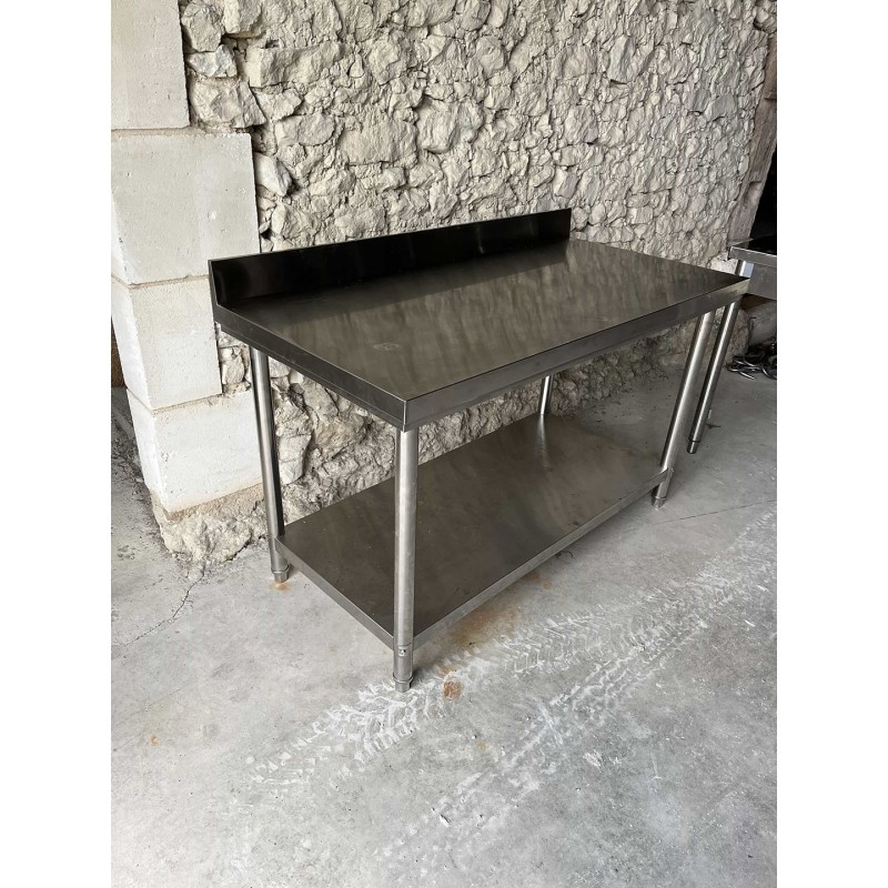 TABLE INOX 140 x 70 cm (occasion)